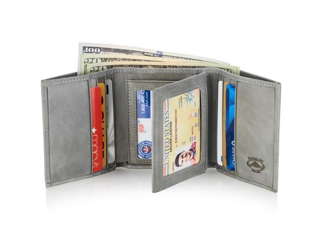 Click here for Stealth Mode Leather Trifold RFID Wallet For Men W... prices