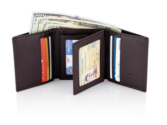 Click here for Stealth Mode Leather Trifold RFID Wallet For Men W... prices