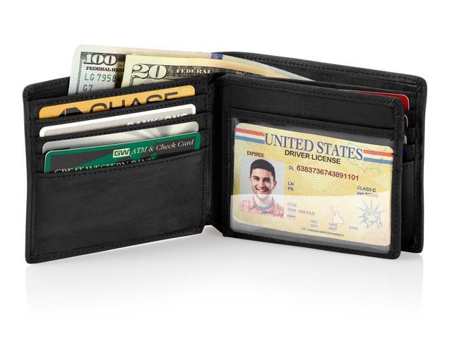 Click here for Stealth Mode Leather Bifold Wallet for Men With ID... prices