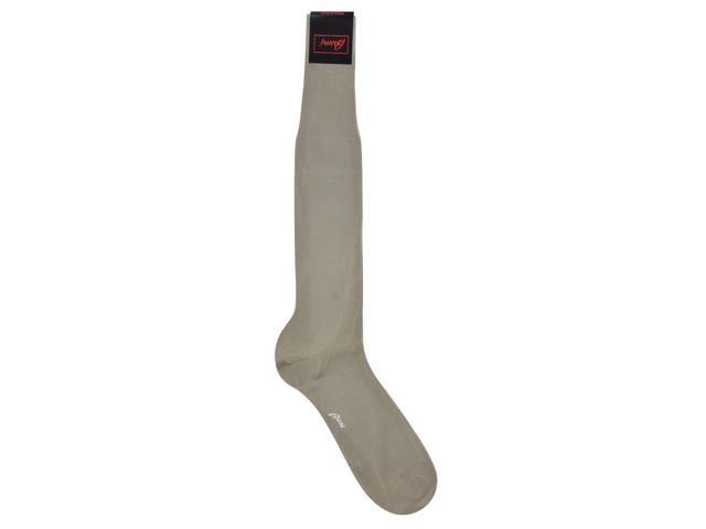Click here for Brioni Mens 100 Cotton Light Taupe Long Socks (11) prices