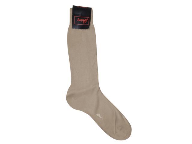 Click here for Brioni Mens Taupe Brown 100 Cotton Knit Socks (11) prices