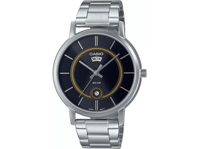 Click here for Casio MTP-B120D-1A Mens Analog Stainless Steel Bla... prices