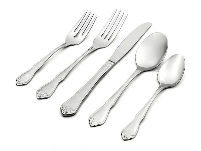 Click here for Oneida True Rose 45-Piece Everyday Flatware  Servi... prices