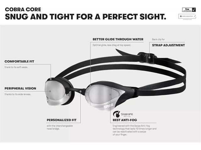 Click here for Arena Unisex Cobra Core Swipe Anti-fog Racing Swim... prices
