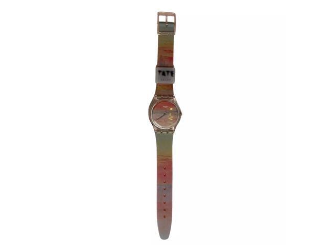 Click here for Swatch Unisex Turners Scarlet Sunset Transparent A... prices