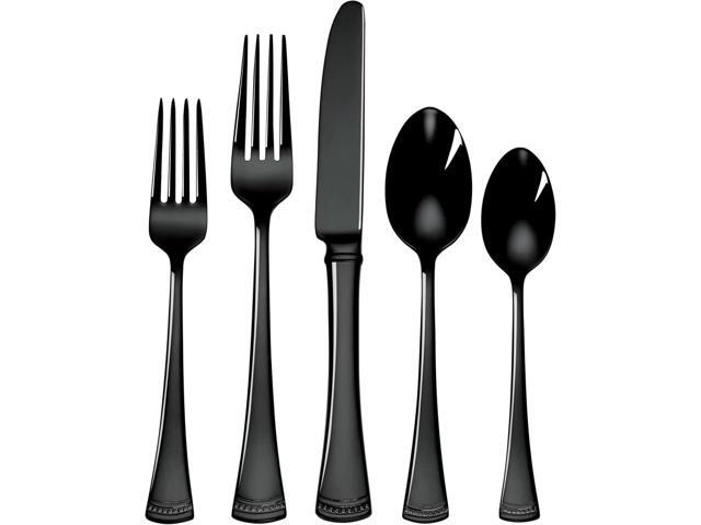Click here for Lenox Portola 20-Piece Black Mirror Flatware Set prices
