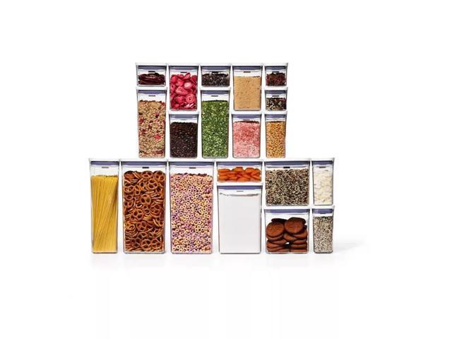 OXO Good Grips Plastic Airtight POP Container Set 20-Piece - Clear