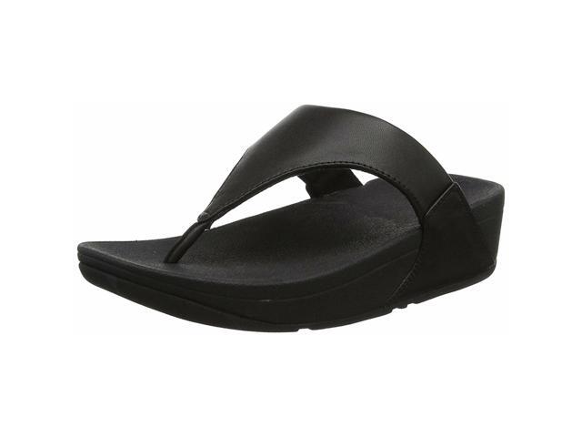Click here for FitFlop Womens Comfortable Lulu Leather Toe-Post R... prices