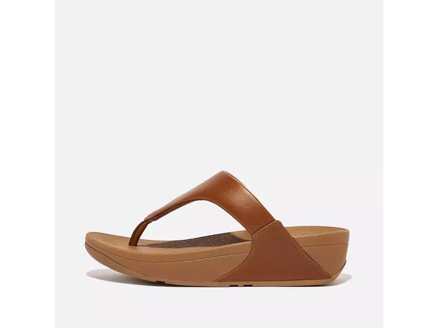 Click here for FitFlop Womens Lulu Leather Toe-Post Regular Sanda... prices