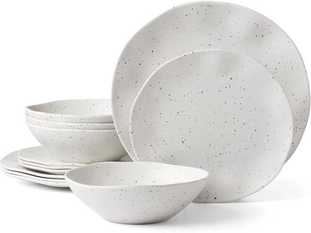 Click here for Oneida 12pcs Terrazzo Melamine Cream Dinnerware Se... prices