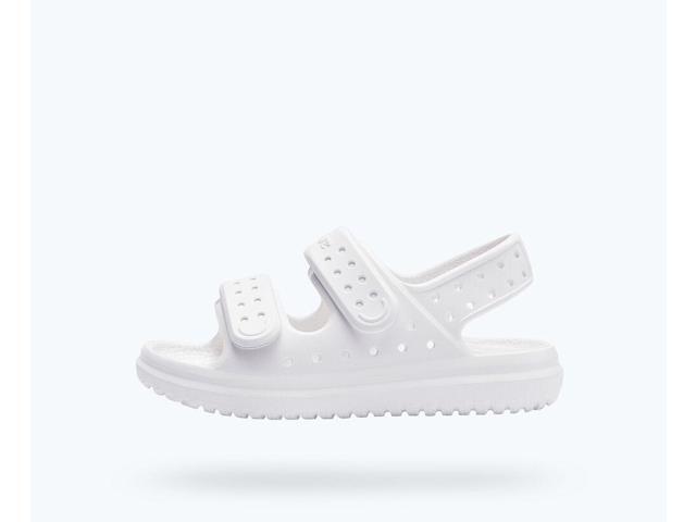 Native Chase Kids Slip On Shoes  Shell White/Shell White  Size C5