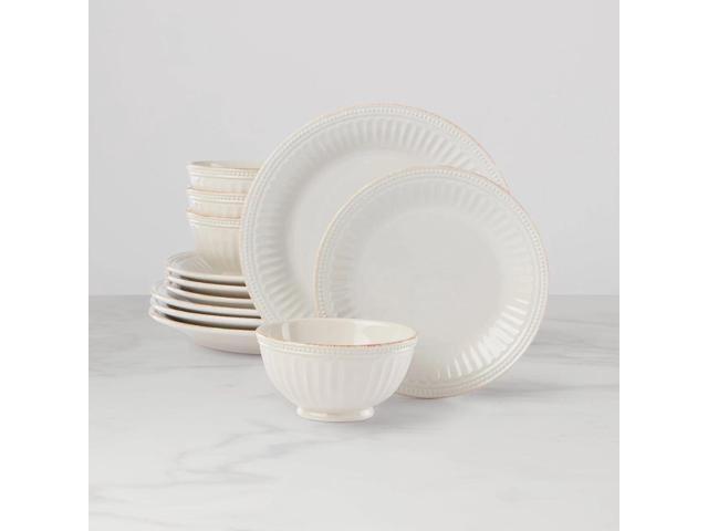 Click here for Lenox French Perle Groove 12 Piece Dinnerware Set prices