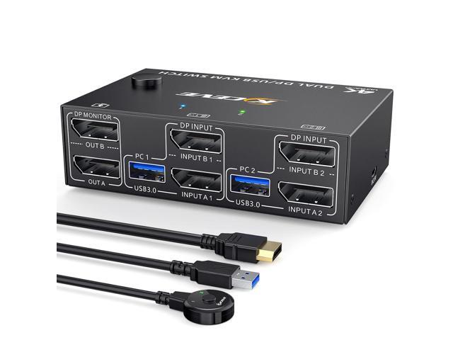 Click here for KVM Switch Dual Monitor DisplayPort 1.4 8K@30Hz 4K... prices