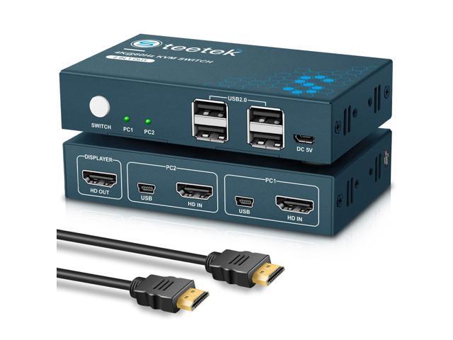 Click here for Steetek HDMI KVM Switch 2 Port  KVM Switch HDMI 4K... prices