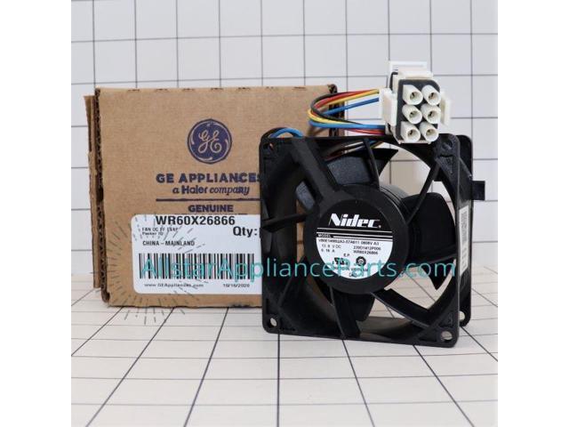Click here for GE Refrigerator Evaporator Fan Motor WR60X26866 prices