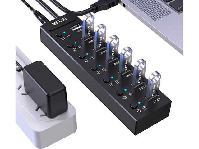 Click here for Mfcir Powered USB Hub 7-Port USB Data 2.0 Hub Mult... prices