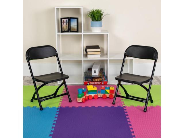 Click here for Timmy 2 Pack Kids Black Plastic Folding Chair prices