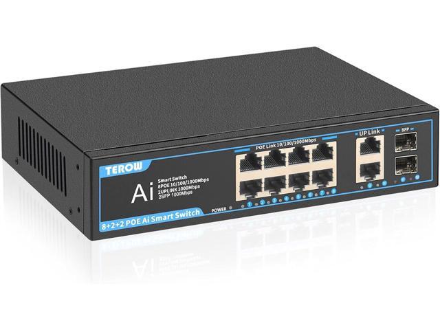 Click here for PoE Gigabit Switch 8-Port with 2 uplink & 2 SFP: T... prices