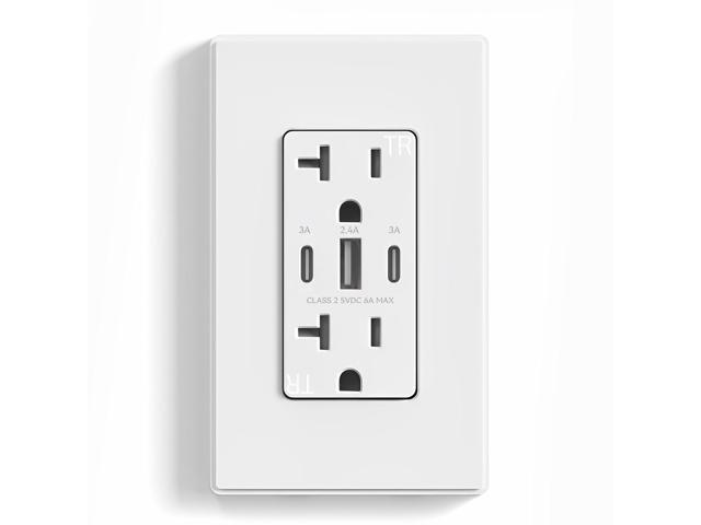 Click here for ELEGRP USB Outlets  30W 6.0 Amp USB C Outlets Rece... prices