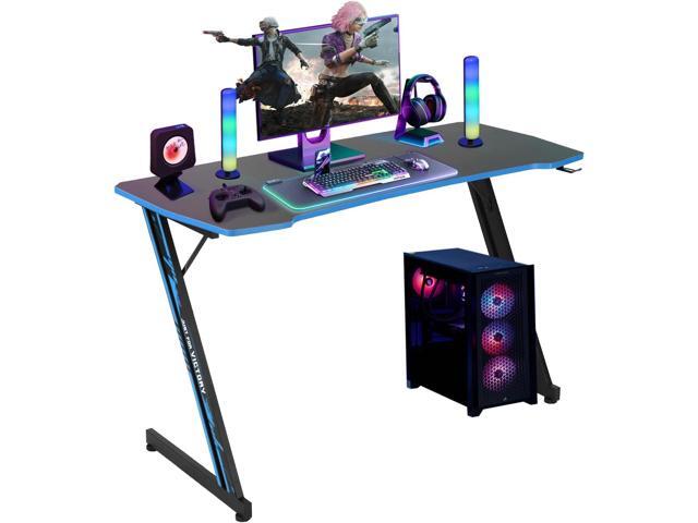 Click here for Dkelincs 47 inch Gaming Desk Z-Shaped Computer Des... prices