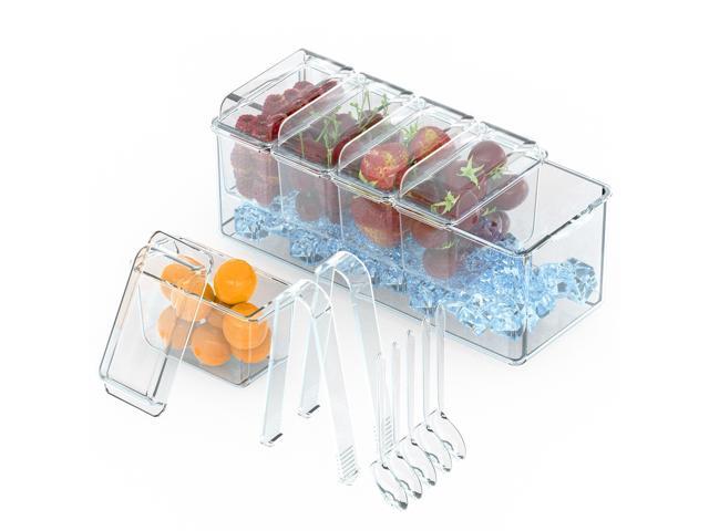 Click here for Fresh Fab Finds Condiment Caddy w/ 5 Trays  Lids... prices