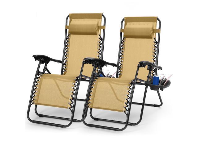 Click here for Fresh Fab Finds 2Pk Zero Gravity Lounge Chairs w/... prices