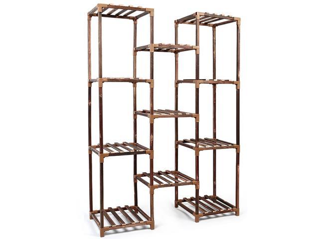 Click here for Fresh Fab Finds Multi-Tier 11-Pot Wooden Plant Dis... prices