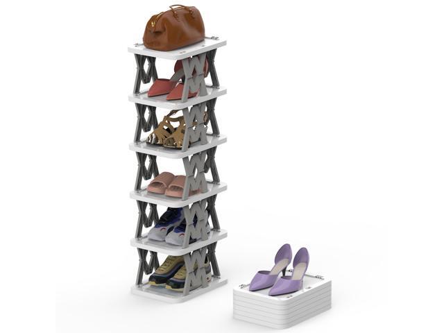 Click here for Fresh Fab Finds 6-Tier Foldable Vertical Shoe Rack... prices