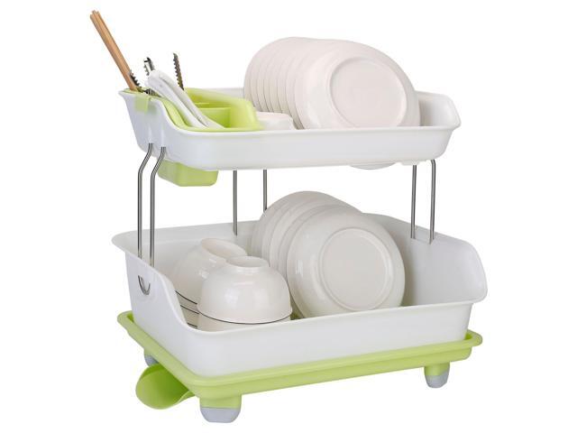 Click here for Fresh Fab Finds 2-Tier Dish Rack with Cutlery Drai... prices