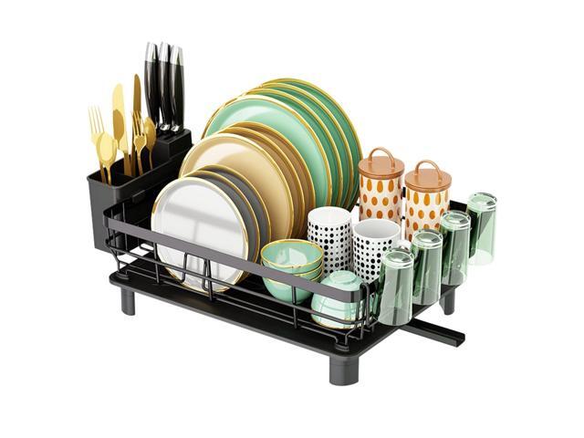 Click here for Fresh Fab Finds Dish Drying Rack w/ Utensil Holder... prices