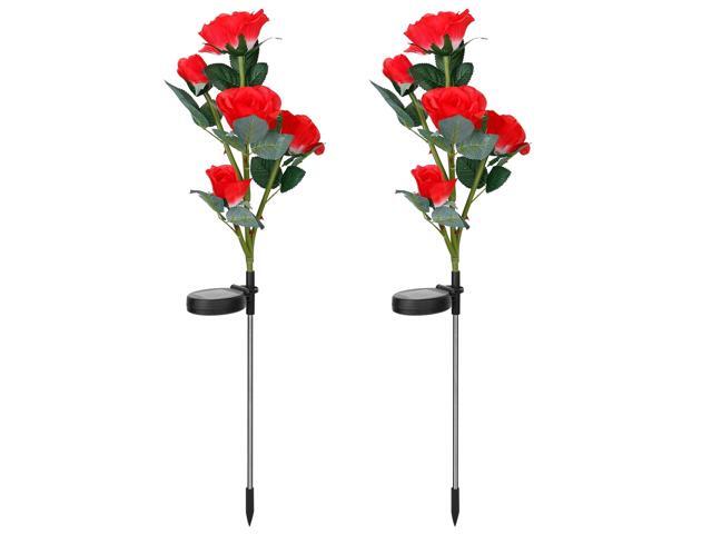 Click here for Fresh Fab Finds 2Pcs Solar Rose Flower Lights Wate... prices