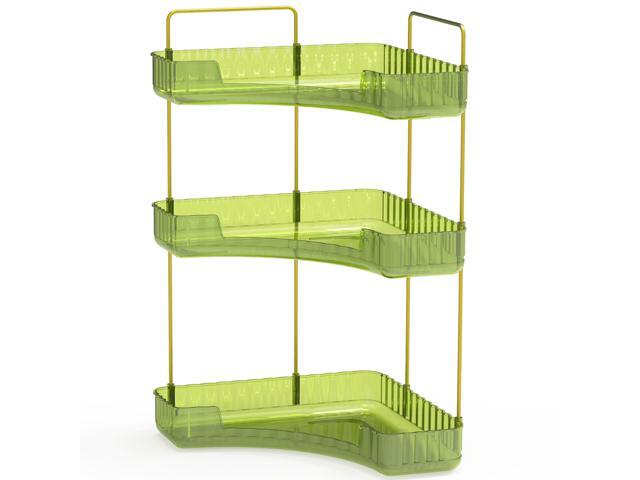 Click here for Fresh Fab Finds 3-Tier Corner Makeup Organizer Tra... prices
