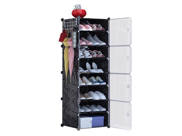 Click here for Fresh Fab Finds 8-Tier Stackable Shoe Rack w/ Door... prices