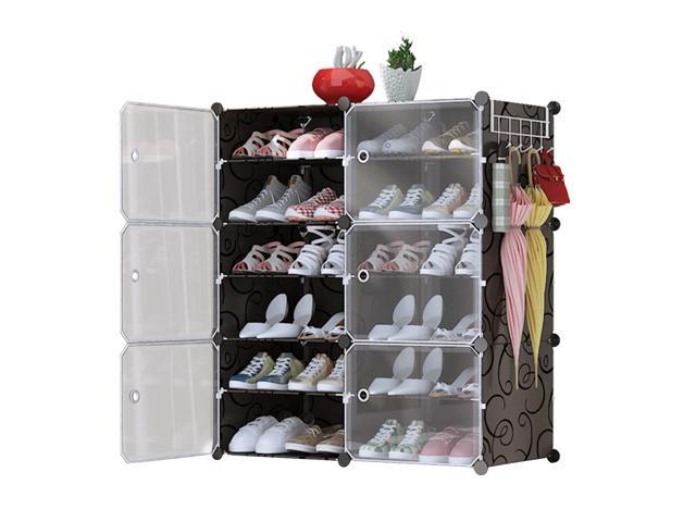 Click here for Fresh Fab Finds 6-Tier 2-Row Shoe Rack w/ Doors St... prices
