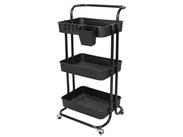 Click here for Fresh Fab Finds 3-Tier Rolling Utility Cart w/ Mes... prices