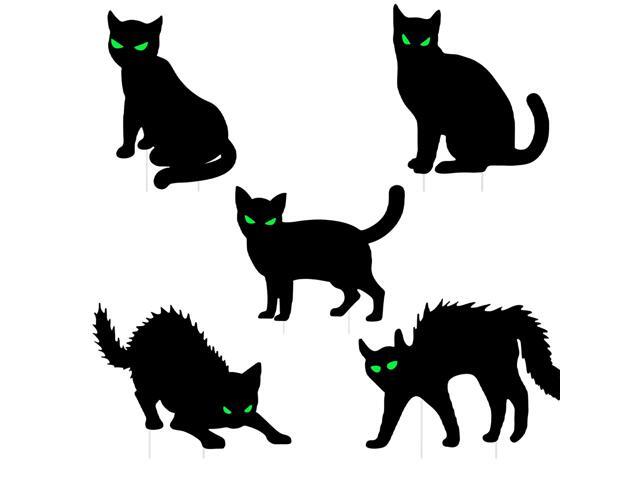 Click here for Fresh Fab Finds Halloween Cat Yard Signs 5Pcs Glow... prices