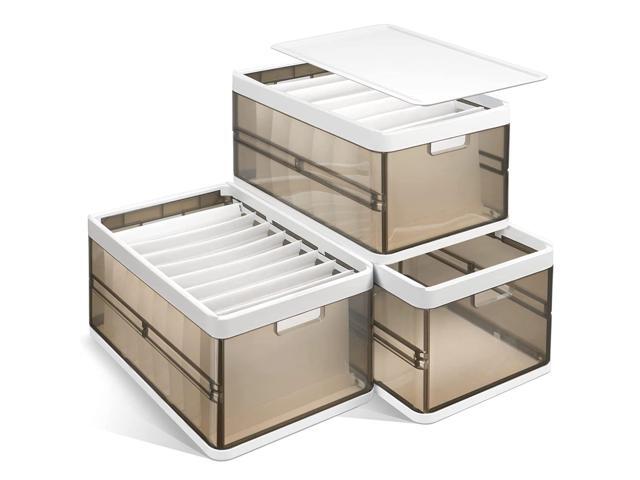 Click here for Fresh Fab Finds 3-Pack Stackable Storage Bin w/ Li... prices