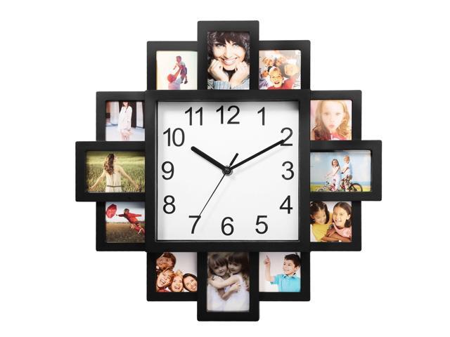 Click here for Fresh Fab Finds 12-Picture Collage Wall Clock for... prices