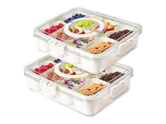 Click here for Fresh Fab Finds 2Pcs Divided Serving Tray w/ 8 Com... prices