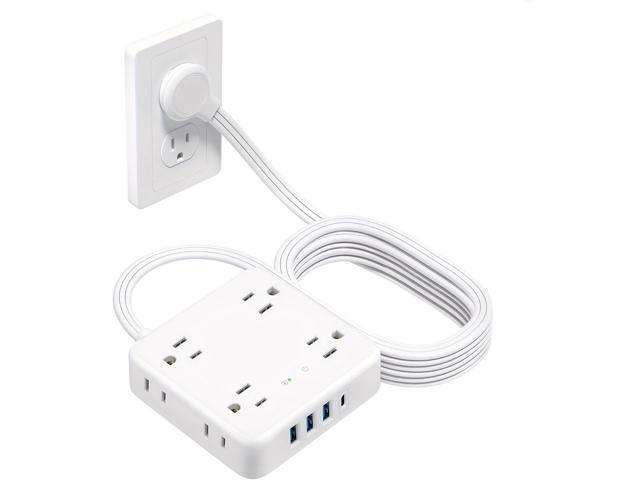 Click here for HOPOW Flat Plug Power Strip with 15W USB C Port  5... prices