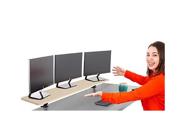 Click here for Stand Steady 55 Inch Clamp On Desk Shelf Large Mon... prices