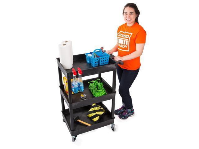Click here for Tubstr Compact 3 Shelf Utility Cart Heavy Duty Ser... prices