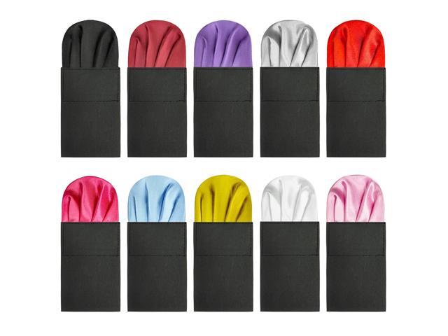 Click here for 10 Pack Silk Mens Pre-Folded Pocket Squares Set  P... prices