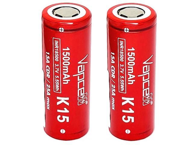 Click here for Vapcell 2PCS 18500 K15 Rechargeable Battery 3.7V 1... prices