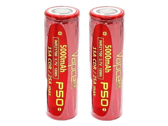 Click here for Vapcell 2PCS 21700 P50 Rechargeable Battery 3.7V 5... prices