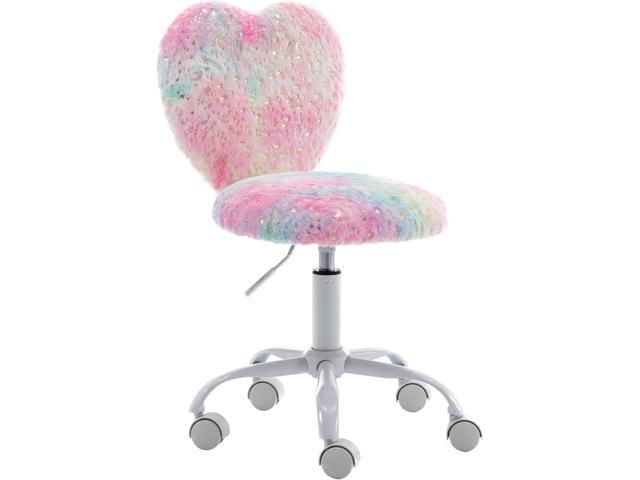 Click here for Small Kids Chair  Cute Heart Girls Desk Chair  Rol... prices