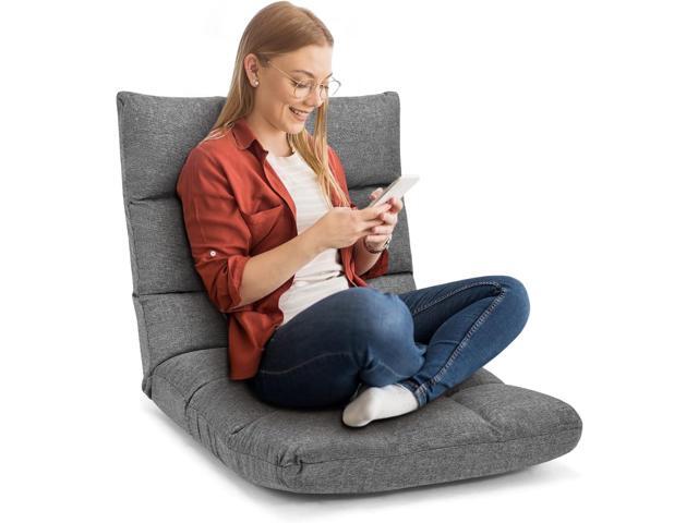 Click here for COSTWAY Floor Chair  Folding Gaming Chair with Bac... prices