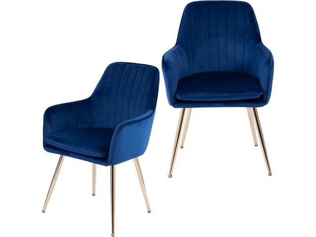 Click here for Velvet Dining Chair Set of 2 - Modern Mid-Back Acc... prices