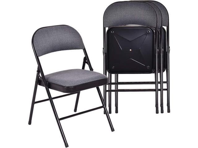 Click here for Moccha 4 Pack Folding Chairs  Stackable Fabric Com... prices