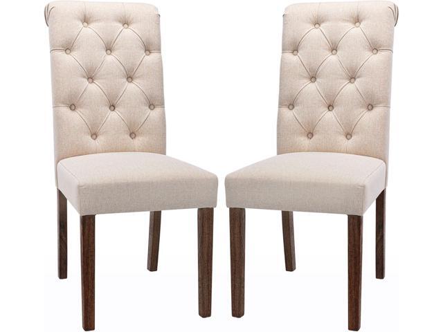 Click here for COLAMY Tufted Upholstered Dining Chairs Set of 2... prices